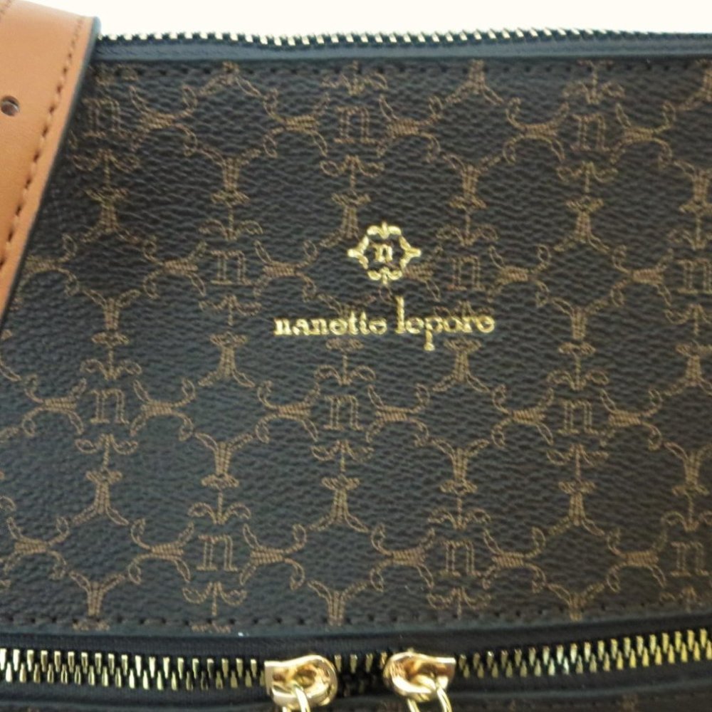 New Nanette Lepore Dark Brown Logo Dome Tassel Lonnie… - Gem